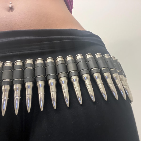 Bullet Belt,punk Belt,gothic Belt,heavy Metal Bullet Belt,punk Fashion ...