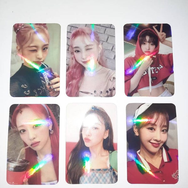 CUSTOM KPOP Holographic Photocard SET - Etsy