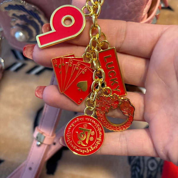 2024 Feng Shui Traditional Wealth Lock Coin Amulet Keychain - Etsy