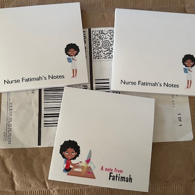 Custom Nurse Doctor Sticky Notes // Nurse Gift Idea, Customizable ...