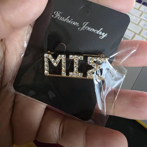 CUSTOM Bling-bling Words Pins, Handmade Name Brooch Pin, Personalised ...