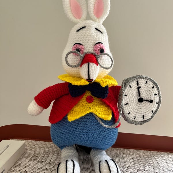 Alice and White Rabbit English Pattern , Crochet Alice Pattern ...