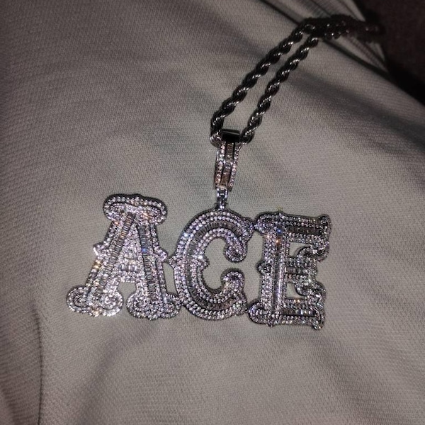 CUSTOM Bling-bling Words Pins, Handmade Name Brooch Pin, Personalised ...