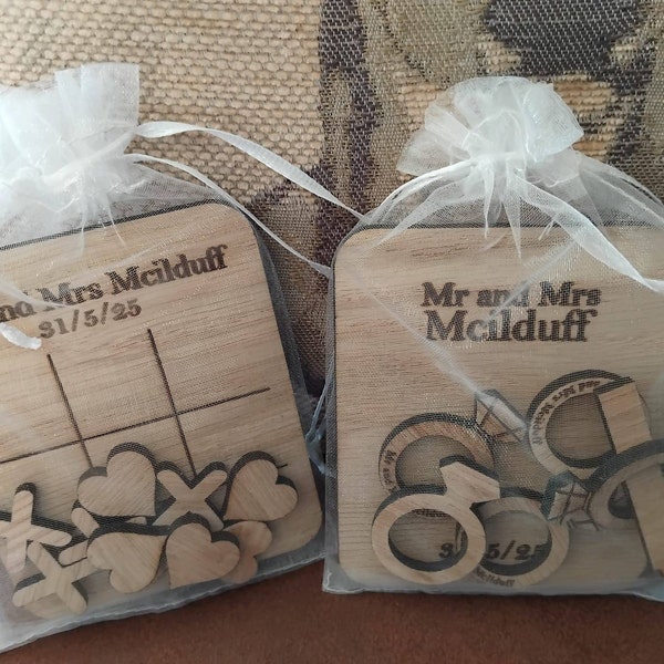 Personalised Table Top Wedding Games | Wedding Favours | Wedding ...