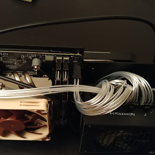 Customized Corsair Full Modular Psu Cables Sleeved Silver Plated Cables ...