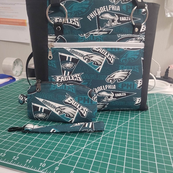 NFL PHILADELPHIA EAGLES Vintage Retro Print #2 Football 100% Cotton ...