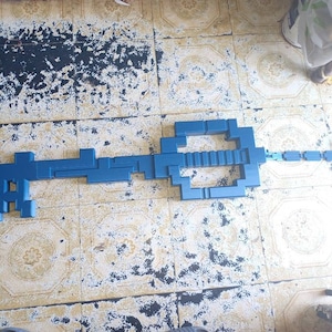 3d Printed Aqua's Rainfell Keyblade Kit / Keyblade Replica / Kingdom ...