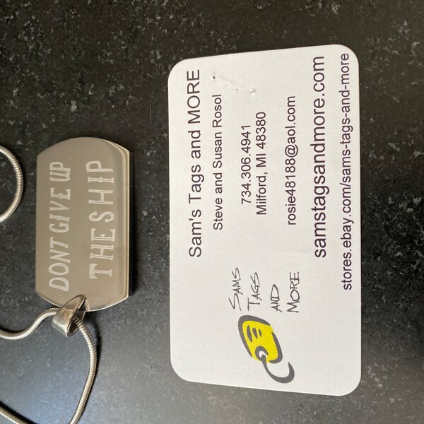 10 Ten Commandments Abbreviated Stamped Dog Tag Necklace - Etsy