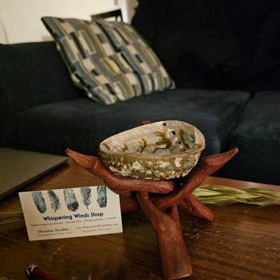 6 Hand Carved Wood Stand for Abalone Shell Display Stand for Abalone ...