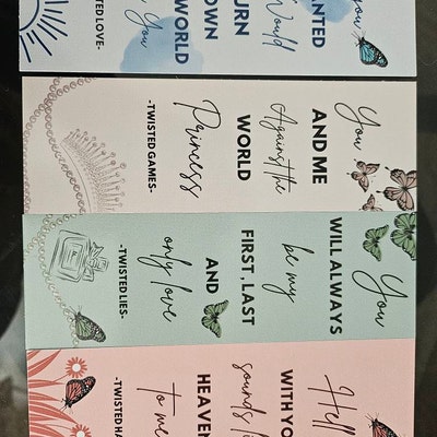 Twisted Series Bookmarks Twisted Love Twisted Games Twisted Hate ...