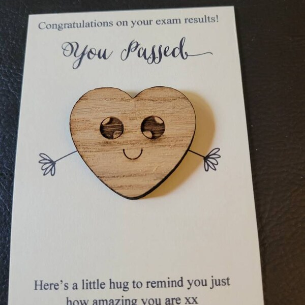 Exam Pocket Hug, Congratulations, GCSE Pass, A Level Pass, You've ...