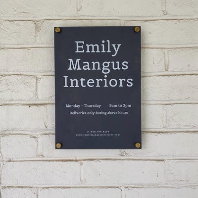 Custom Printed Acrylic Business Hours Sign, Personalised Shop Opening ...