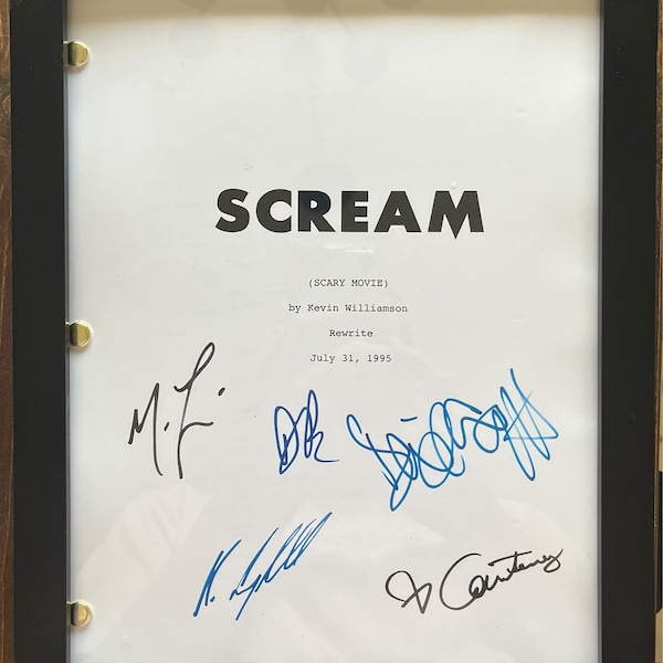 Scream Movie Horror Movie Script Original Full Screenplay - Etsy