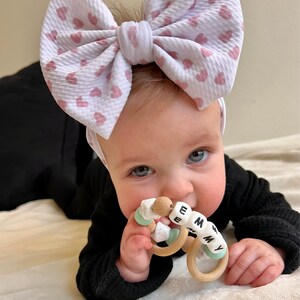 BABY TOY RING Custom Silicone Ring With Name Baby Shower - Etsy