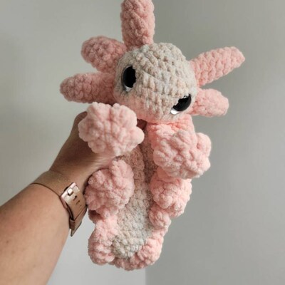 Nixie the Axolotl Snuggler Amigurumi Crochet Pattern - Etsy