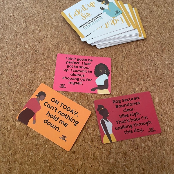 Affirmation Cards| Black Girl| Affirmation Deck| Self Care| Self Love ...
