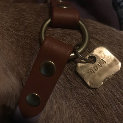 Recycled Key Dog Tag Personalized Pet ID Tag for Your Dog or Cat ...