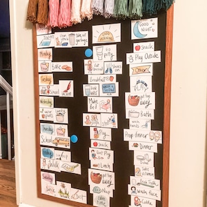 Days of the Week Printable Labels for Visual Schedule - Etsy