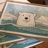 Polar Bear Holiday Card Set 10 Illustrated Cards Winter Animal ...