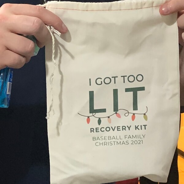 Holiday Recovery Kits - I Got Too Lit Recovery Kit Favors - Holiday ...