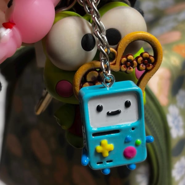Adventure Time Inspired BMO Keychain - Etsy