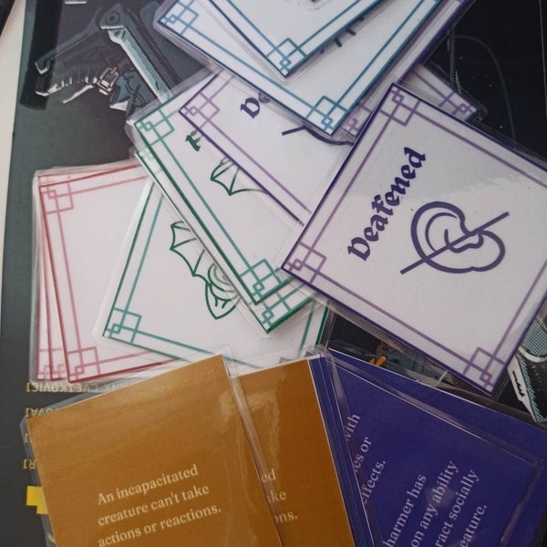 Dnd Printable Condition Token Cards for Dnd 5e // RPG Digital Download ...