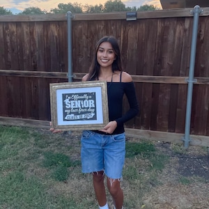 First Day of Senior Year Printable Sign First Day of School Sign 12th ...