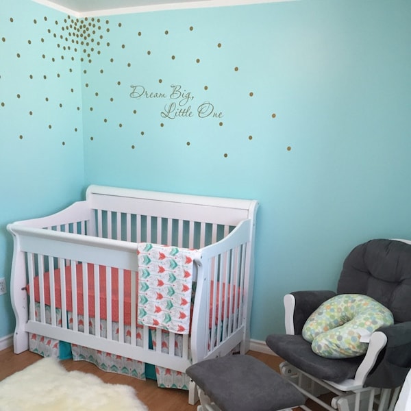 Dream Big, Little One - Vinyl Wall Sticker Decal Baby Nursery Children ...