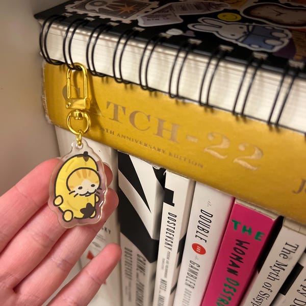 Cat Meme Keychain Double-sided Acrylic Charm - Etsy