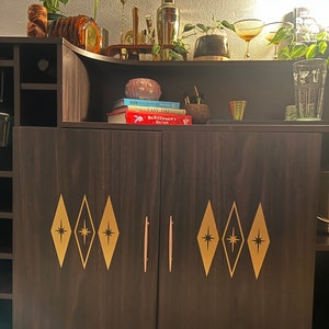 Astro Atomic Diamond DECAL Mailbox Address Numbers Retro Mid Century ...