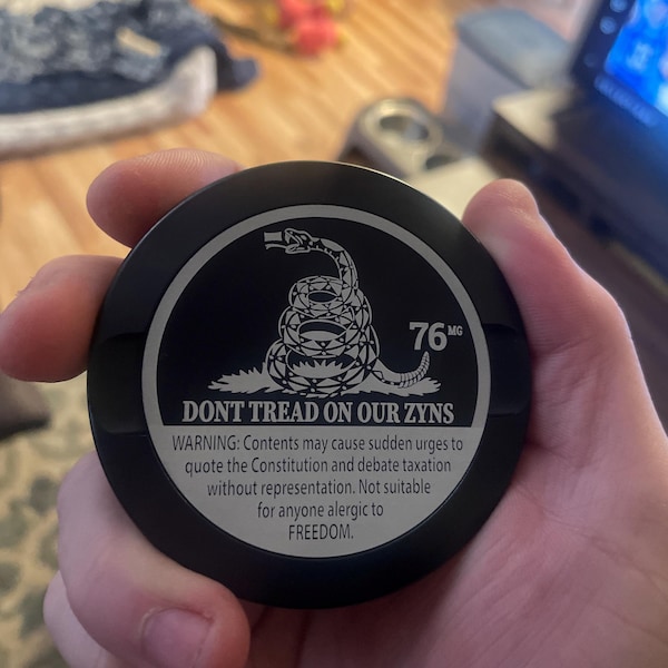 Metal Zyn Can, Metal Snus Can, Zyn Tin, Snus Container, Snus Holder ...