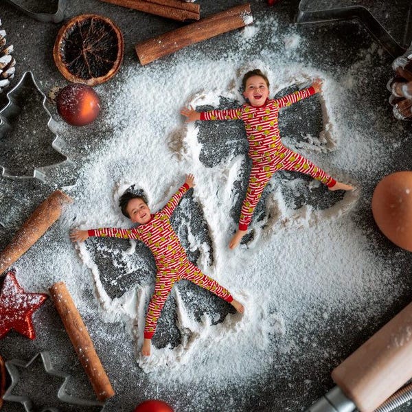 Christmas Baking Flour Angels Digital Backdrop (JPG,PNG, TIFF) - Etsy