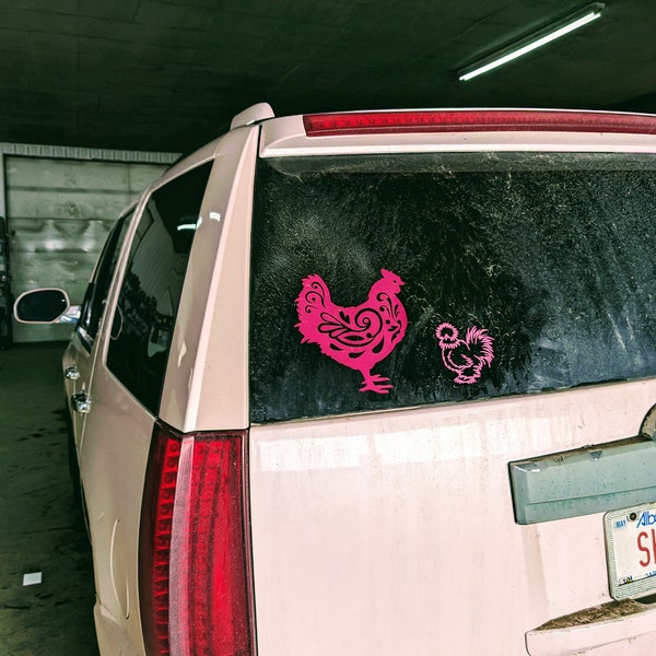 Mandala Rabbit Car Decal - Etsy