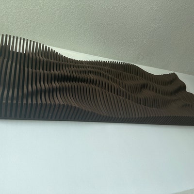 Parametric Wall Art, Abstract WOOD Wall Art, 3d Wall ART, Wall Decor ...