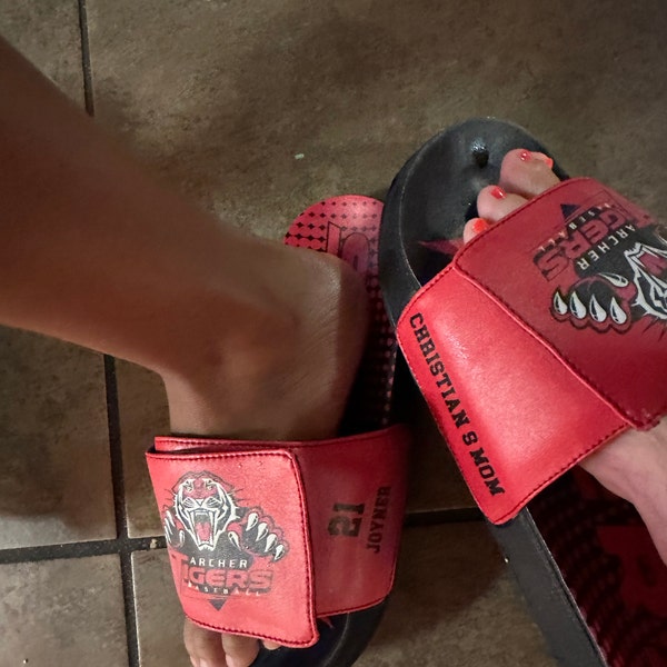 Custom Slides, Team Slide Sandals, Custom Sandals, Personalized Slides ...