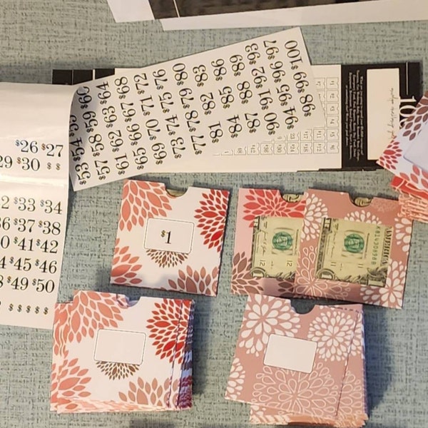 Zipgifts 100 Envelope Money Saving Challenge Kit | 108 Cash Envelopes W ...