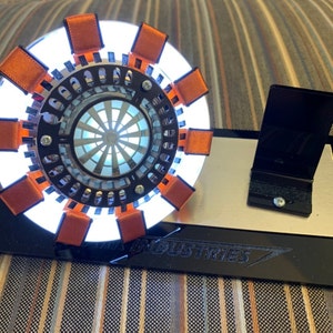 IRON MAN Arc Reactor Tony Stark's Desk Phone Stand Stark Industries ...