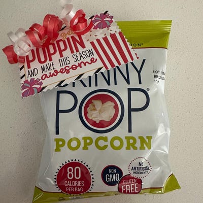 Popcorn Cheer Dance Squad Printable Gift Tags, Make That Routine POP ...