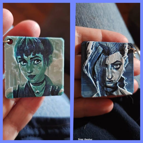 Arcane League of Legends Jinx Badges Set of 4 | Collectible Pins, Gift ...