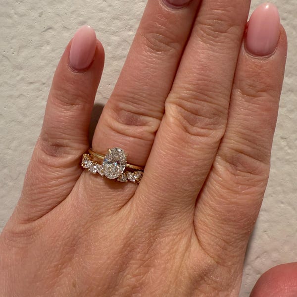 Real Lab Grown Diamond Engagement Ring IGI Certified Diamond Proposal ...