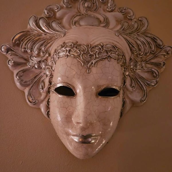 Joker Mask Jester Masquerade Mask Full Face Venetian Mask Gold and ...