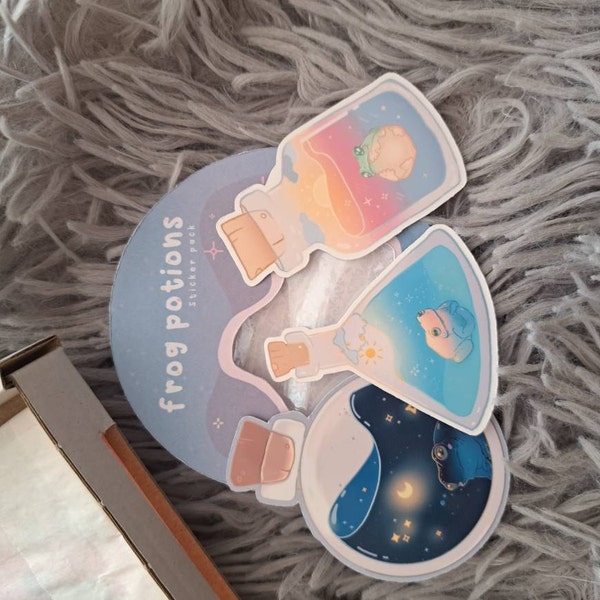 Frog Potions | Frog Sticker | Sticker Pack | Laptop Sticker | Vinyl ...