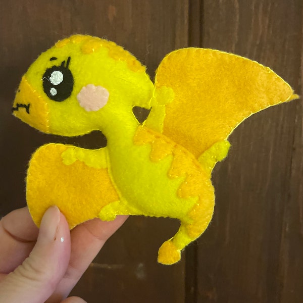 Felt Pattern Dinosaur Easy PDF Pattern Dinosaur Felt Sewing Pattern ...