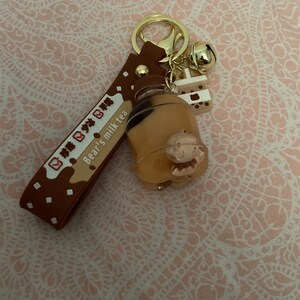 Astronaut Liquid Keychain Boba Keychain Quicksand Keychain | Etsy