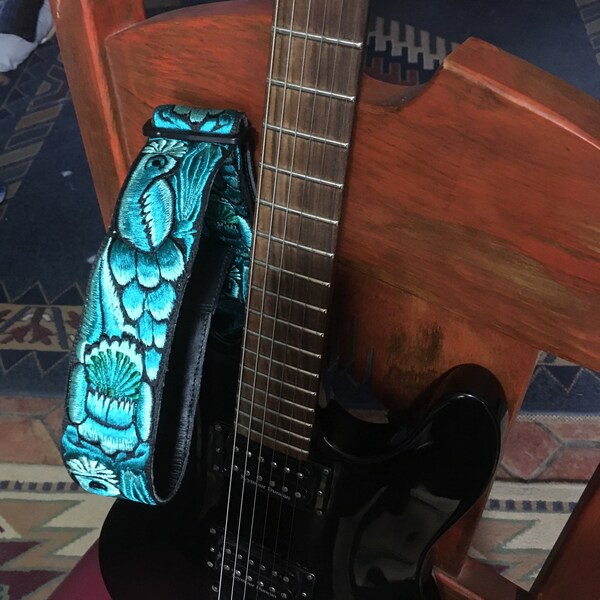 Leather Camera Strap With Traditional Guatemalan Embroidery, Gift ...