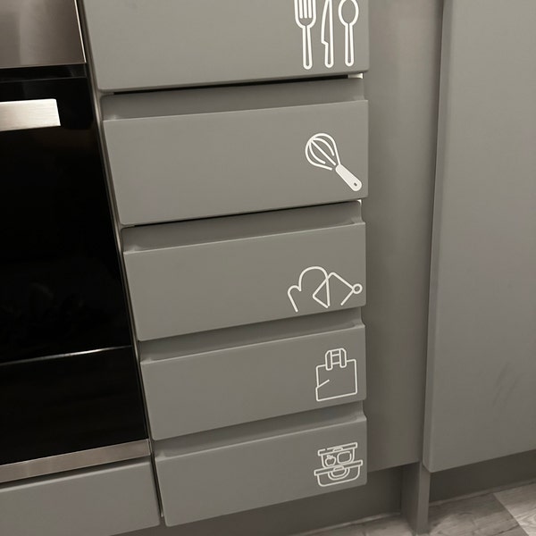 Kitchen Utensil Icon | Decals for Home Organisation | Vinyl Stickers ...