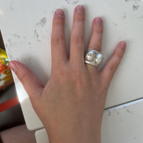 Genuine Silver-pure Silver-real Silver-handmade Silver- Brutalist ...