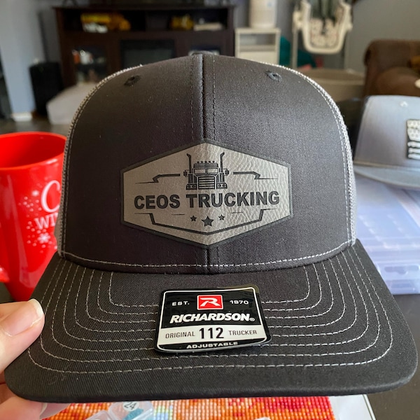 Custom Excavator Patch Hat, Construction Company Hats, Personalized ...