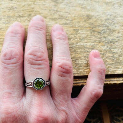 Ruby Ring/ Sterling Silver/ 20ct Big Huge Square Cut Simulated Red Gem ...