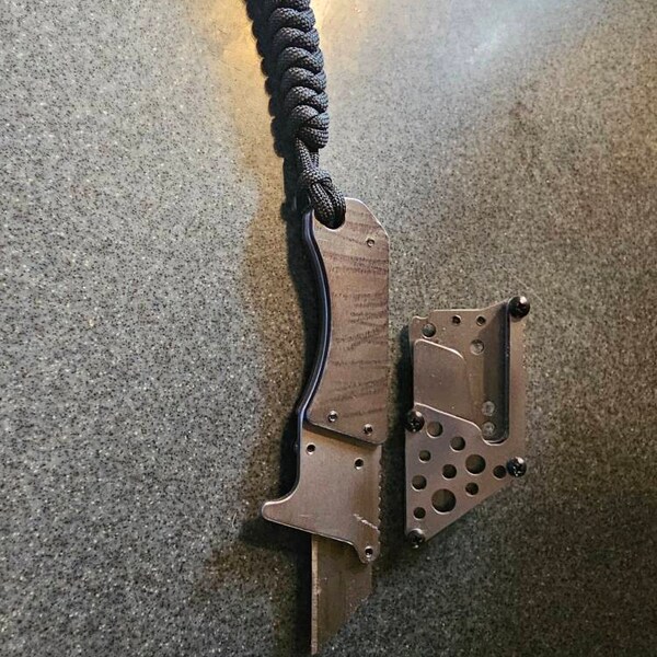 Small Curve Striped - Utility Knife Fixed Blade Razor Unique Custom ...